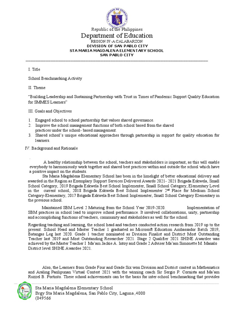 2020 2021 Benchmarking Activities | PDF | Cognition