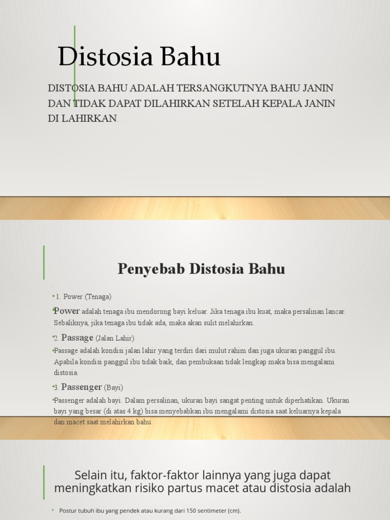 Distosia Bahu ASRI | PDF