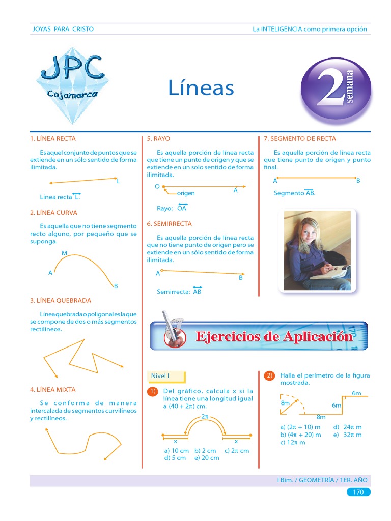 Tipos de Líneas y Problemas de Geometría | PDF