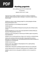 Munting Pagsinta | PDF