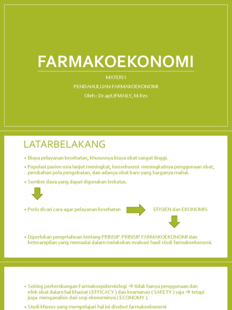 FARMAKOEKONOMI | PDF