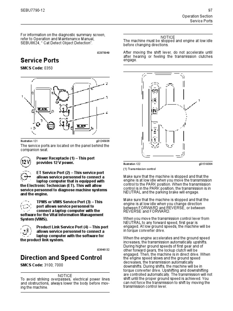 CAT-777F-Direction and Speed Control | PDF | Transmission (Mechanics ...