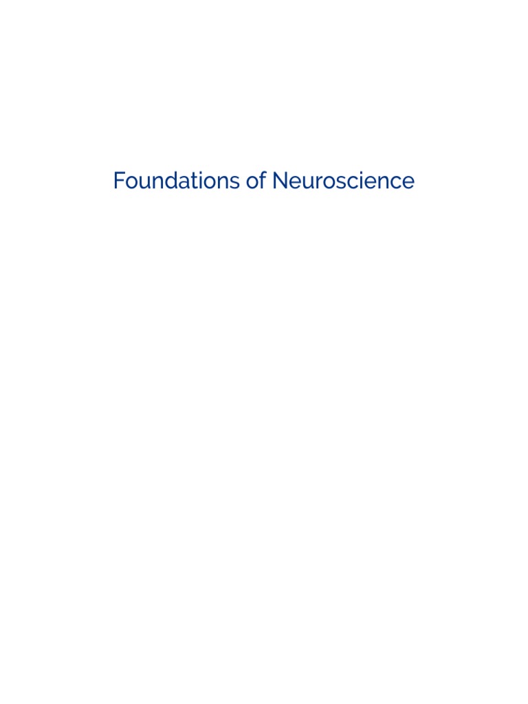 Foundations of Neuroscience 1632873541. - Print | PDF | Membrane ...
