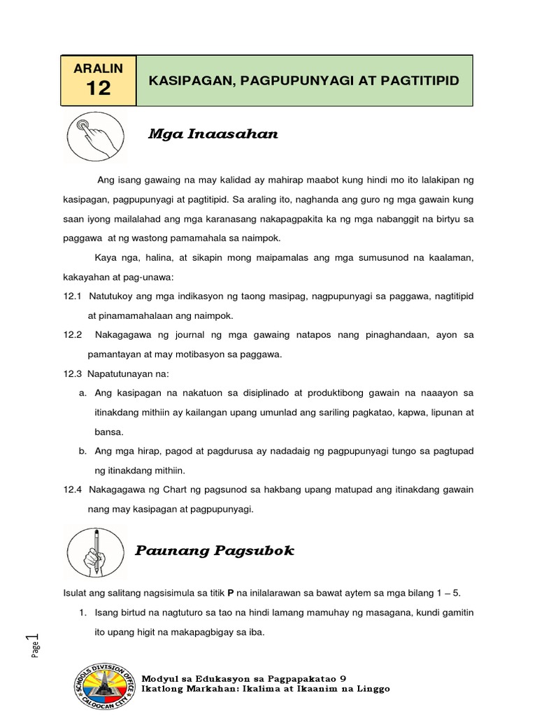 ESP 9 Q3 Weeks 5 6 | PDF