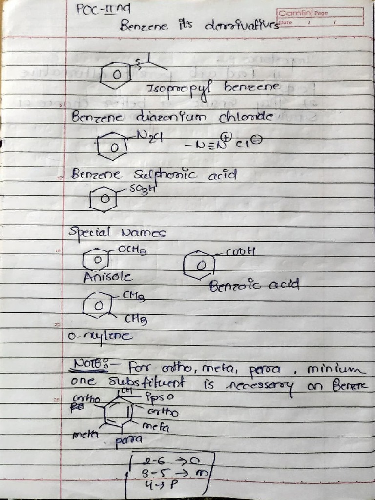 Poc Ii - Unit 1 | PDF | Benzene | Organic Chemistry
