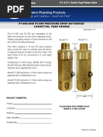 Trap Seal Primer Installation Guide | PDF | Valve | Hydraulic Engineering