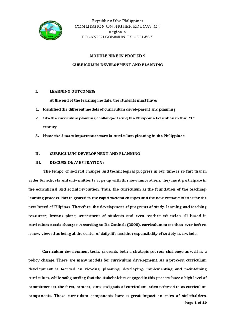 Republic of The Philippines Commission On Higher Education Region V ...
