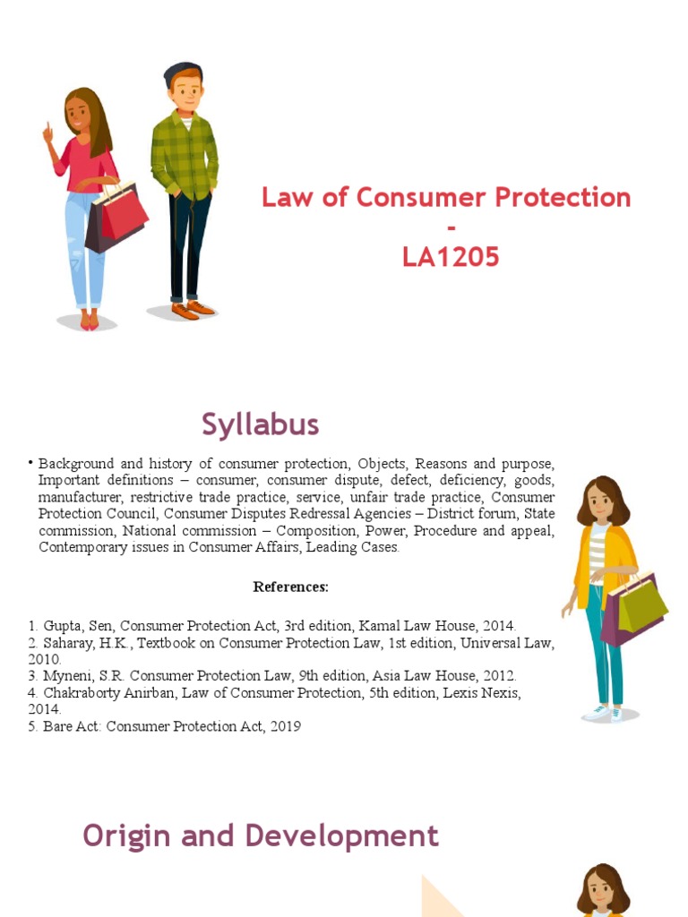 Consumer Protection Law Syllabus | PDF | Consumer Protection | Foods