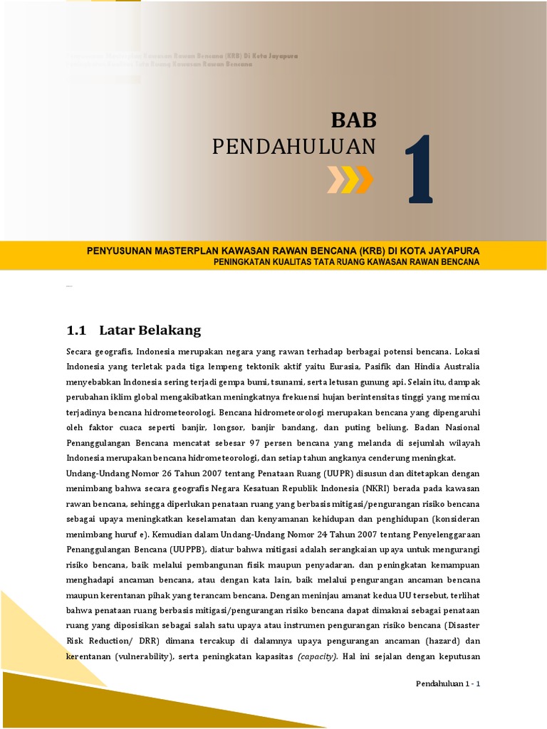 Bab 1 Pendahuluan (Fix) | PDF