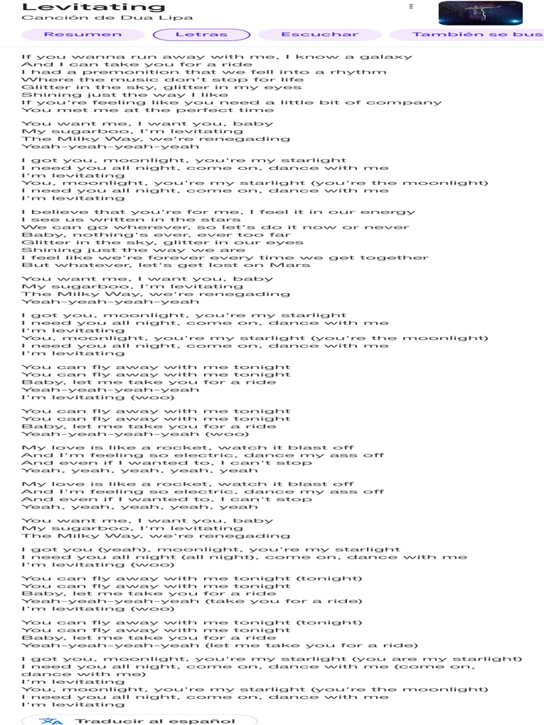 Lyrics Levitating | PDF | African American Music | Songs Written