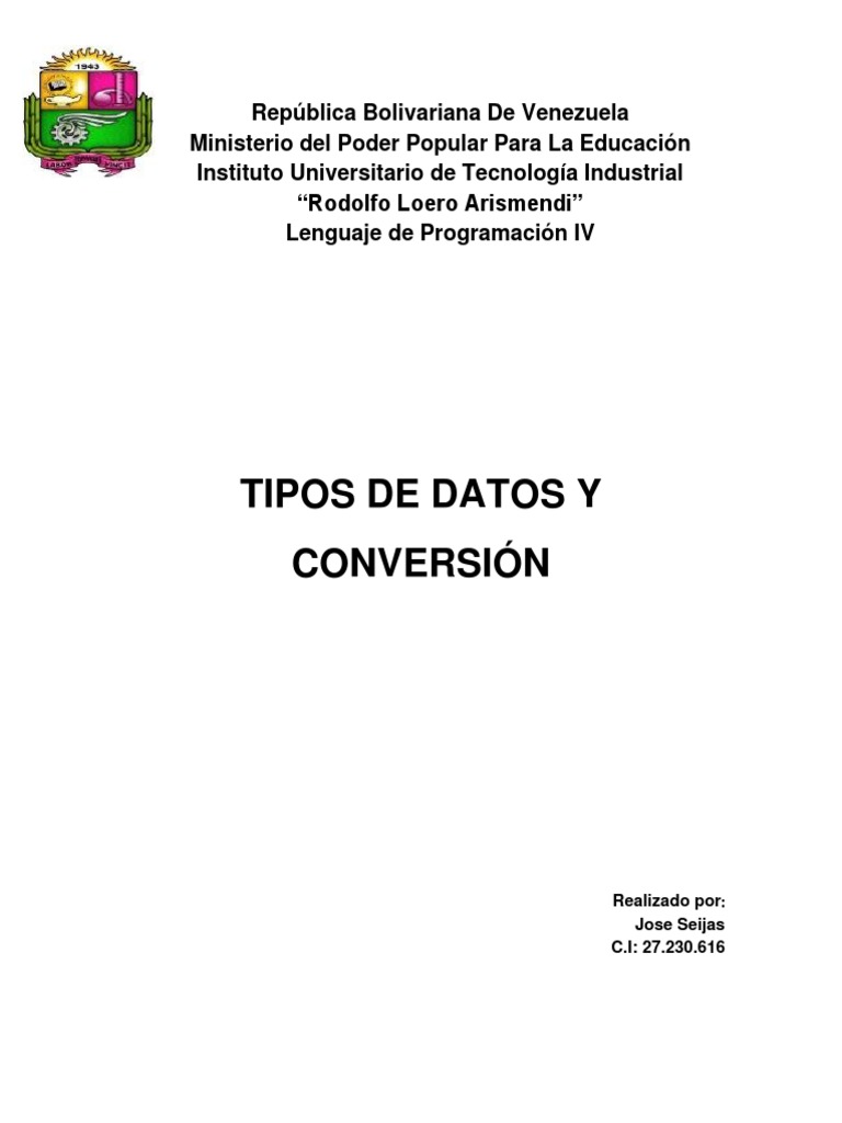Conversión y Tipos de Datos en Java | PDF | Java (lenguaje de ...