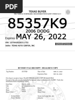Temporary License Plate Receipt Template | PDF | Land Transport ...