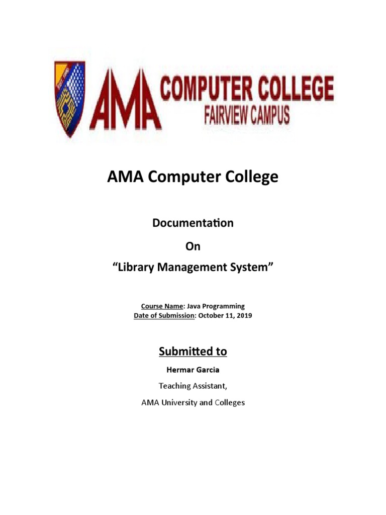 Library Management System Documentation | PDF | Libraries | Databases