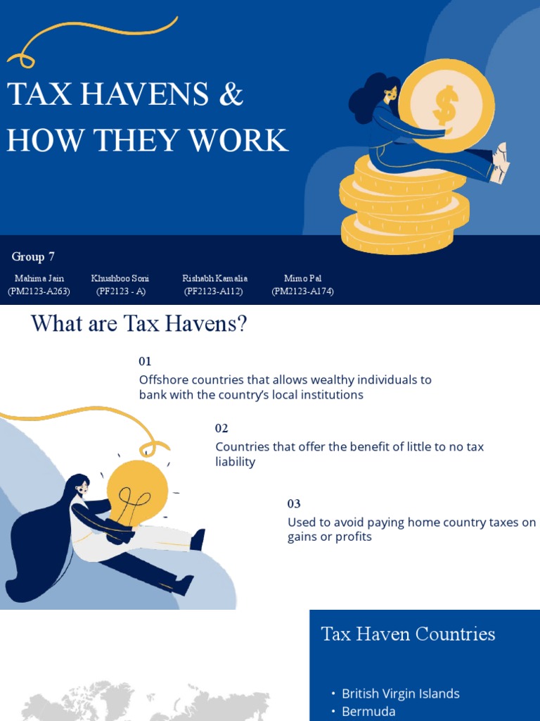 Tax Havens & How They Work: Group 7 | PDF | Tax Haven | Taxes