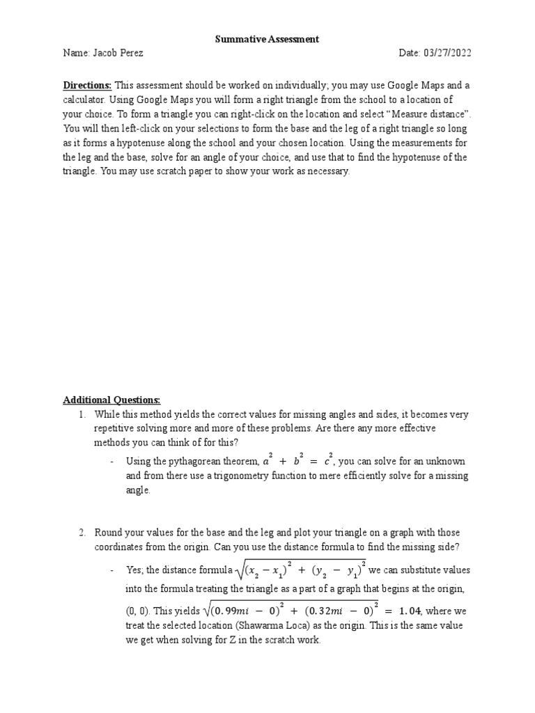 Sample Summative Assessment | PDF | Language Arts & Discipline