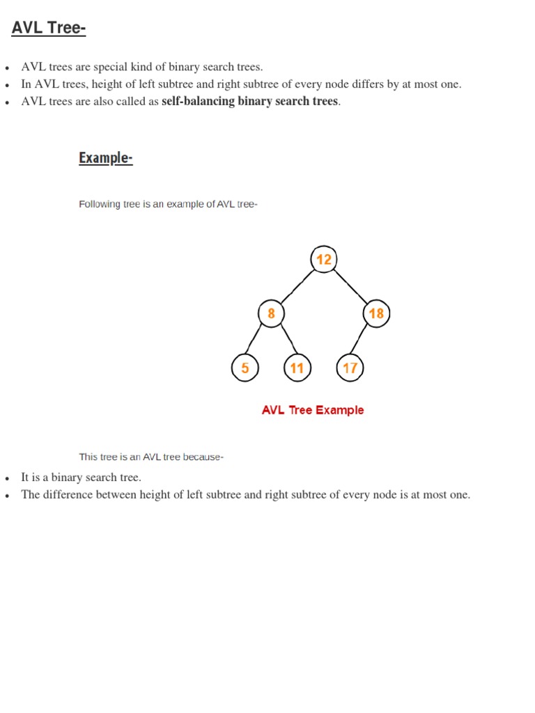AVL Tree | PDF | Applied Mathematics | Theoretical Computer Science AVL Tree | PDF | Applied Mathematics | Theoretical Computer Science