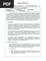 TESDA E-Certificate Issuance Guidelines | PDF | Verification And Validation