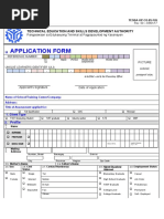 TESDA SMAW NC II Application Form | PDF