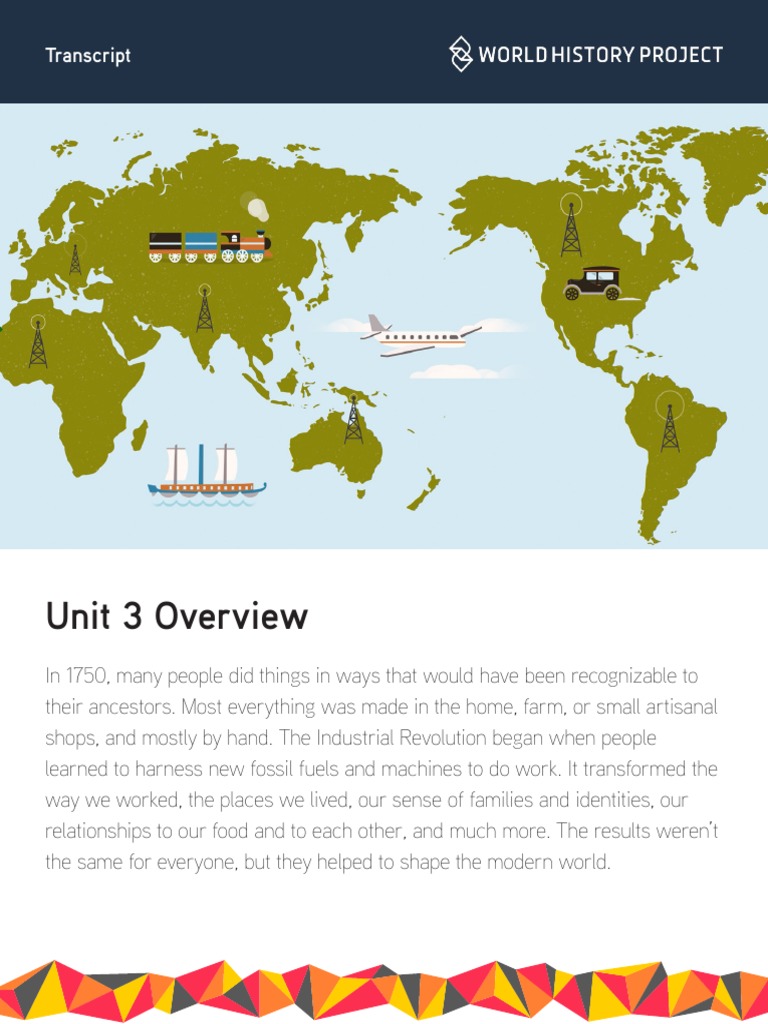 Unit 3 Overview | PDF | Industrial Revolution | Empire Of Japan