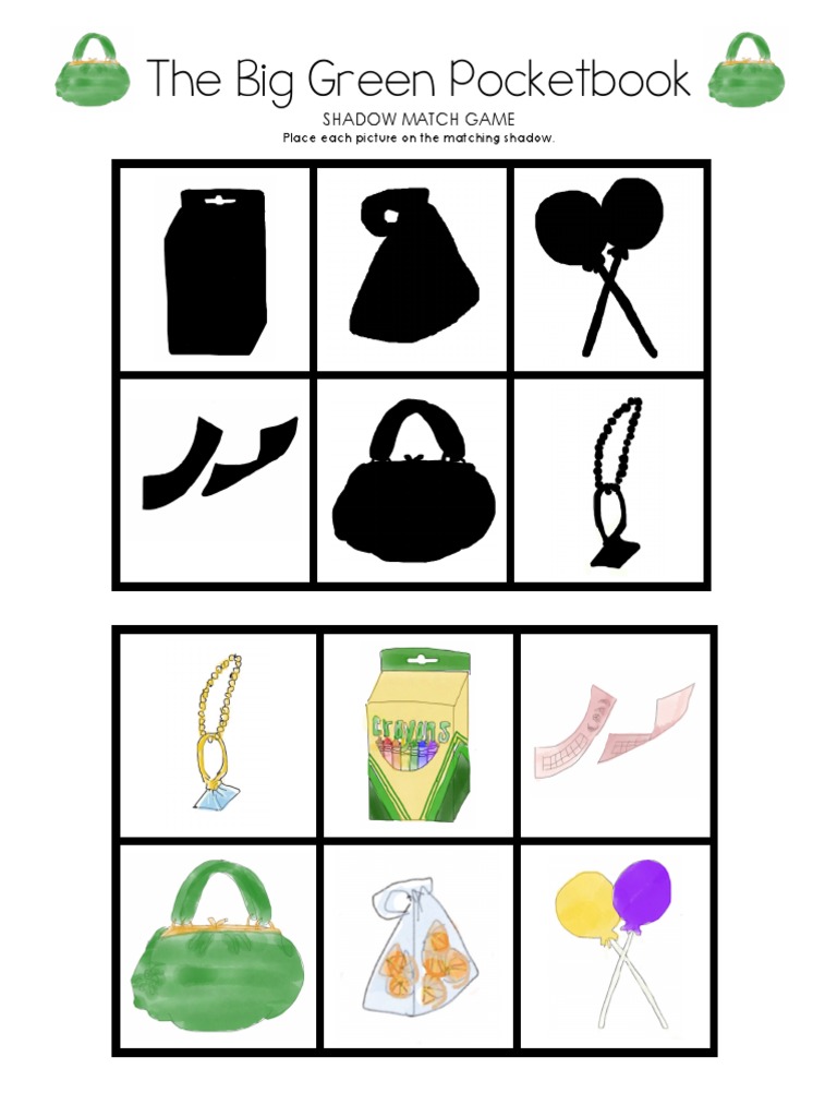 The Big Green Pocketbook: Shadow Match Game | PDF