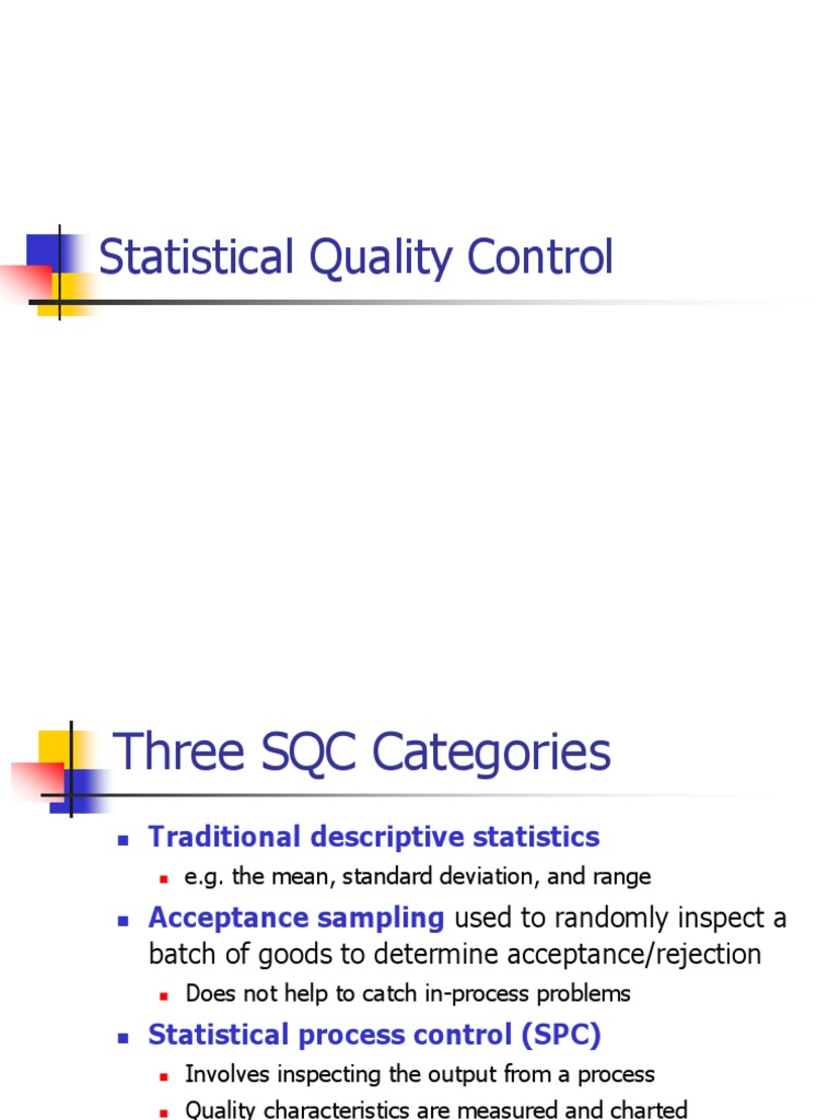 Statistical Quality Control Methods Explained | PDF | Standard ...