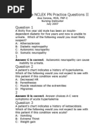 NCLEX Practice Questions on Shock | PDF | Shock (Circulatory) | Sepsis
