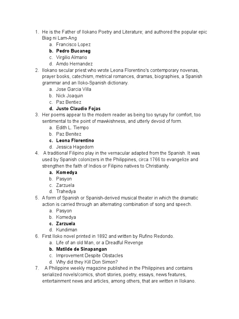 21st Century Lit 2nd Exam | PDF 21st Century Lit 2nd Exam | PDF