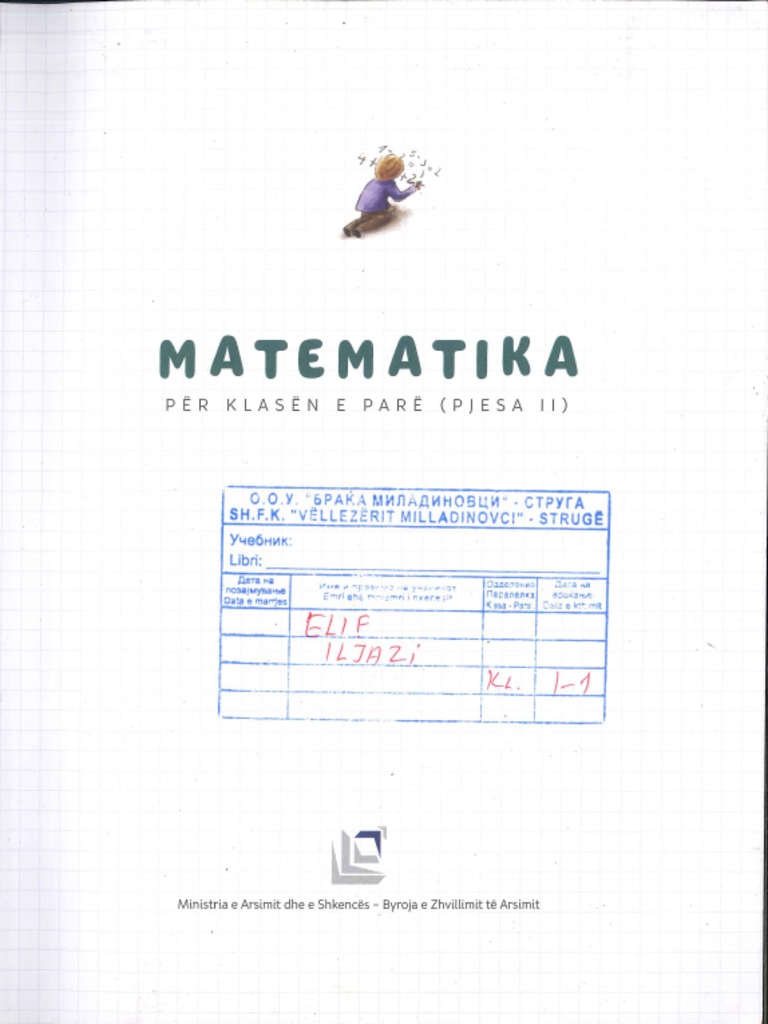 Matematika Per Klasen e Pare (Pjesa 2) | PDF