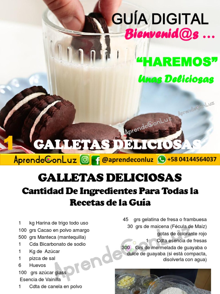 Guía paso a paso para elaborar deliciosas galletas caseras | PDF ...
