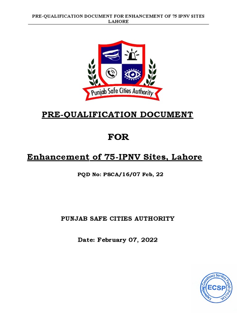 PQD 75 Ipnv 07-02-22 | PDF | Joint Venture | Procurement