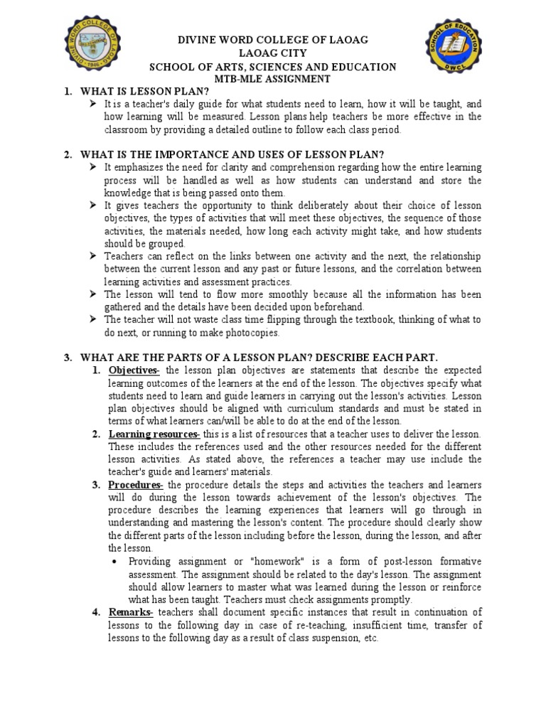 What Is Lesson Plan? | PDF | Lesson Plan | Teachers