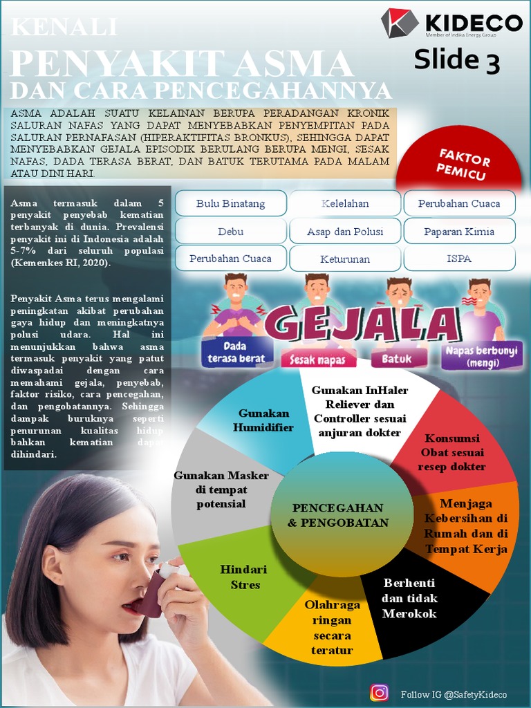 Penyakit Asma: Slide 3 | PDF