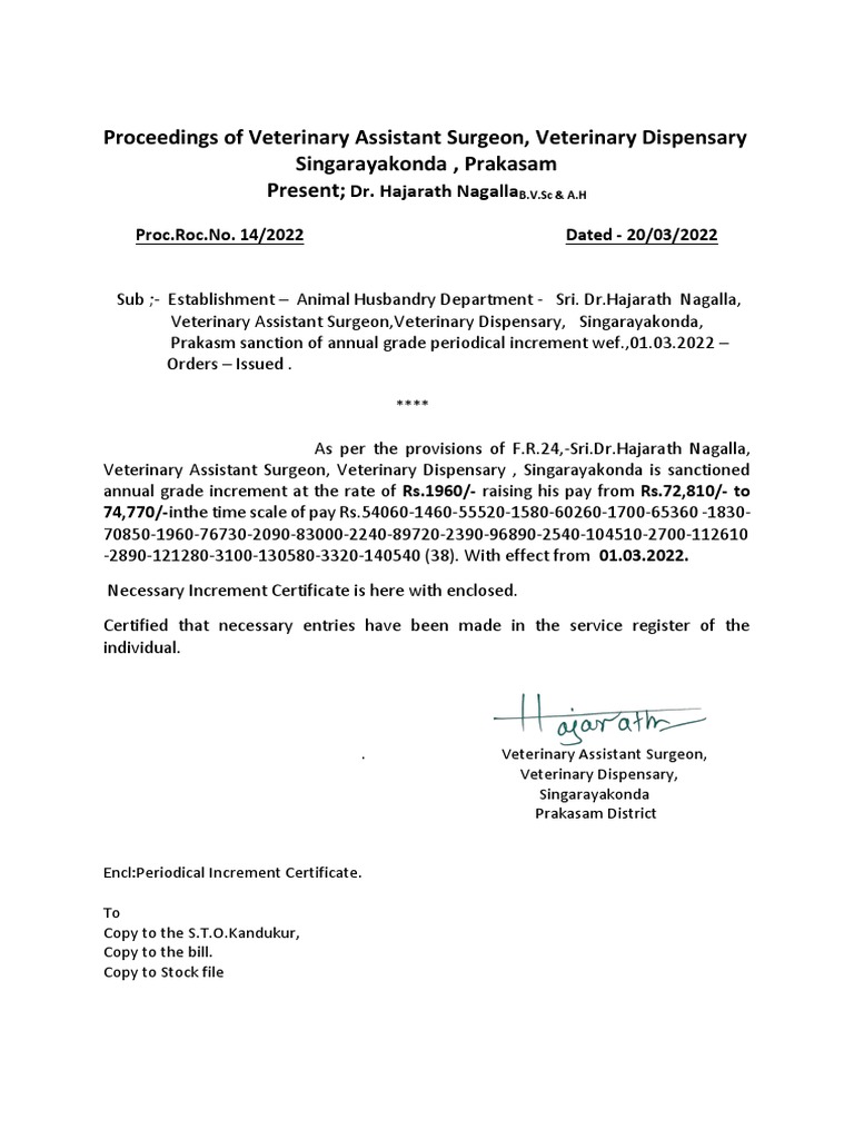 Annual Grade Increment | PDF