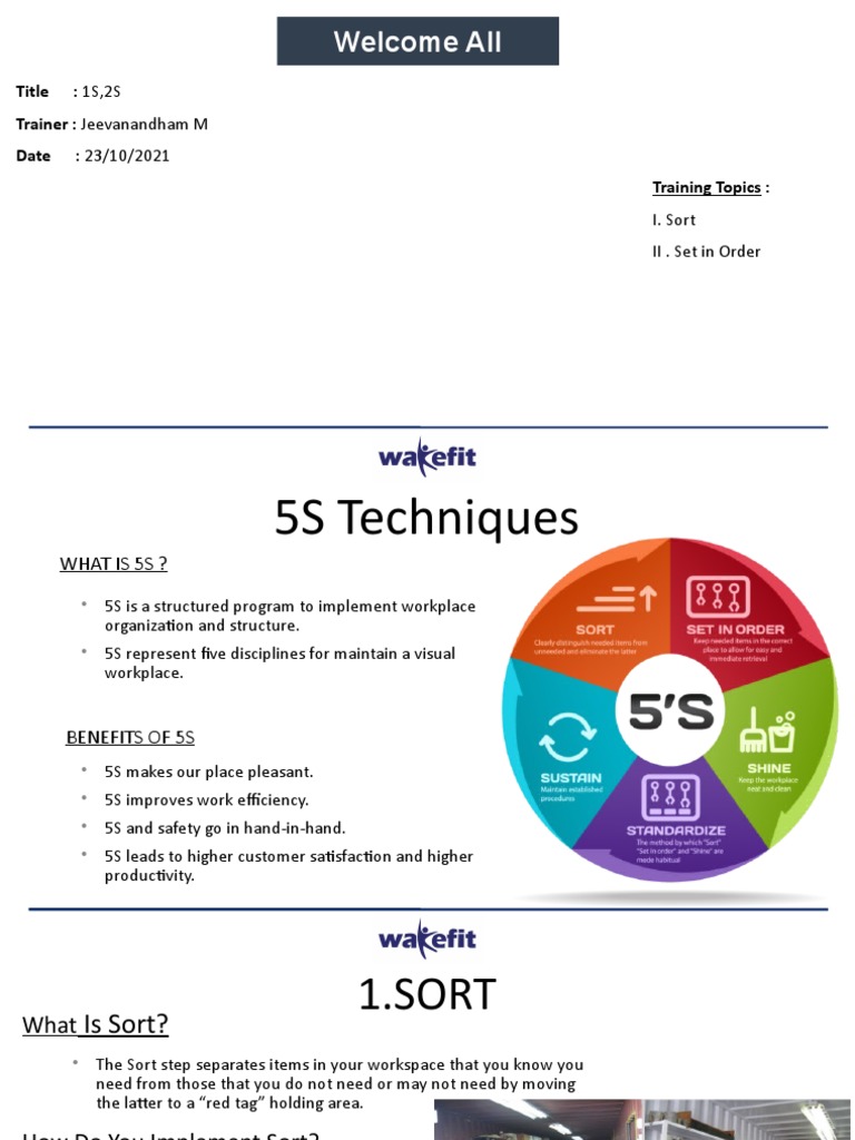 Understanding 1S and 2S in 5S Training | PDF | Business | Economies
