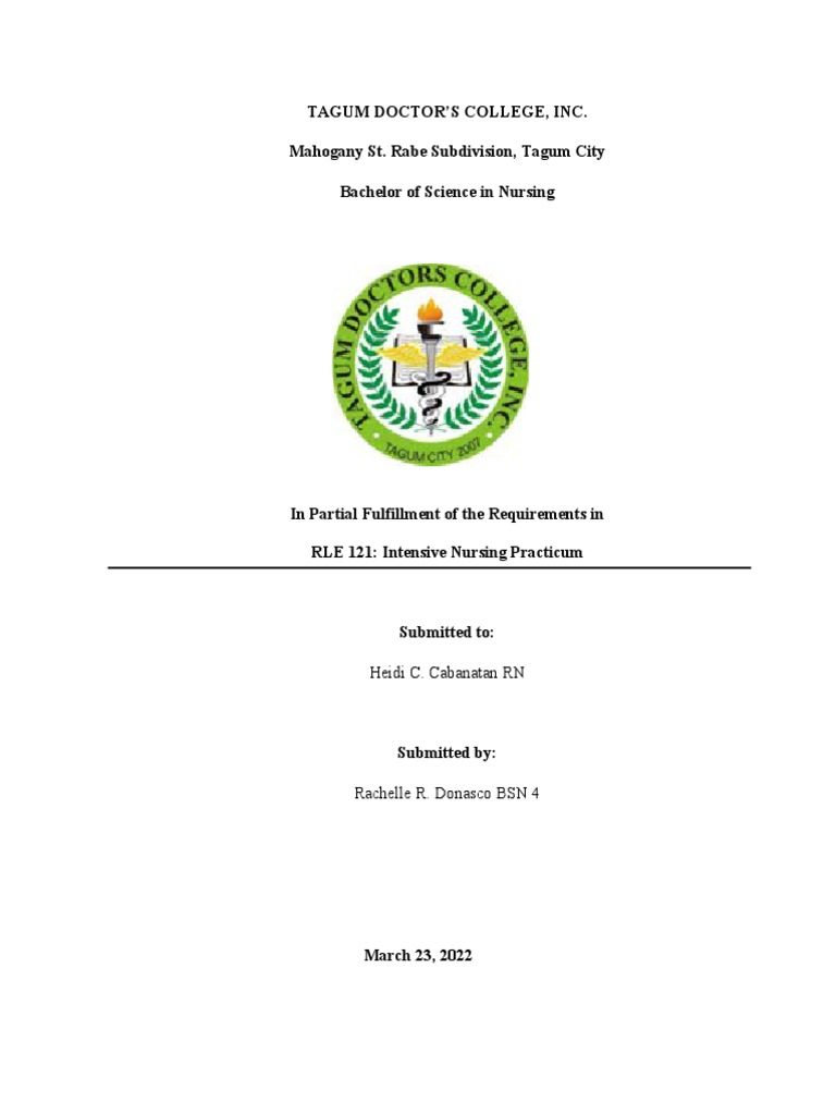 Tagum Doctor'S College, Inc. Mahogany St. Rabe Subdivision, Tagum City ...