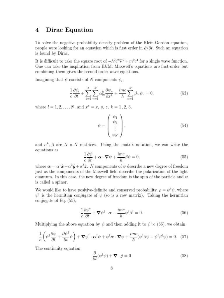 rqm3 Rev | PDF | Wave Function | Matrix (Mathematics)