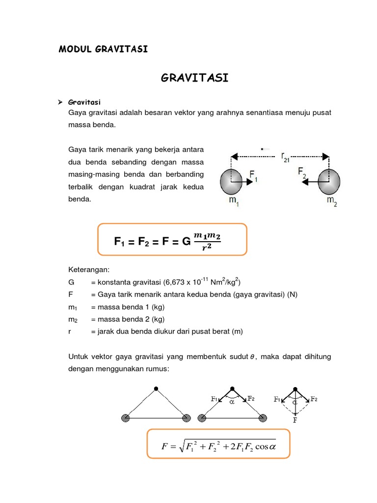 Gravitasi Hukum Newton | PDF