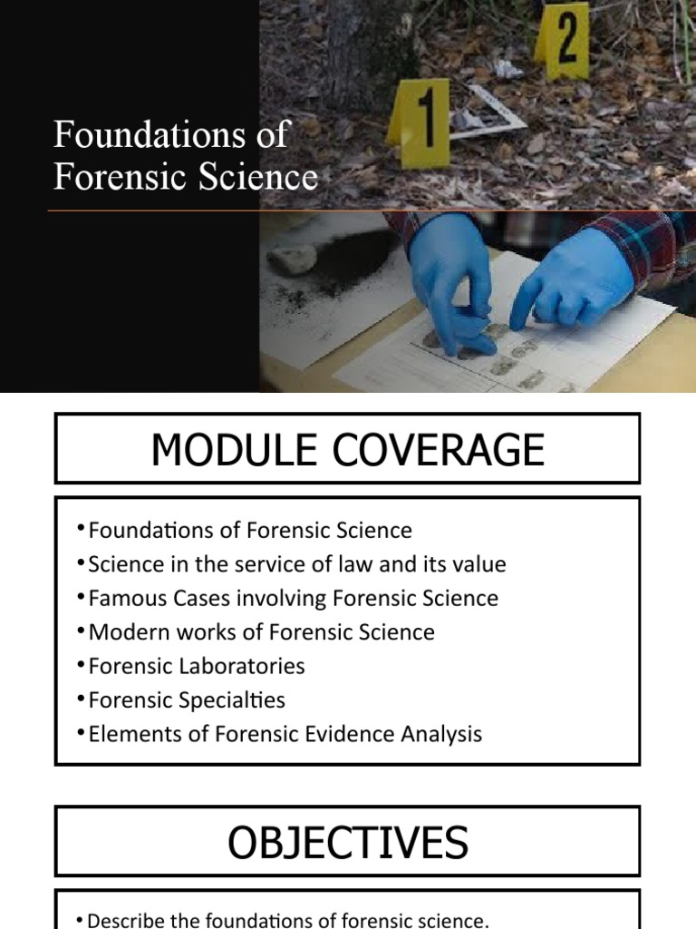 Module 1 Foundations of Forensic Science | PDF | Forensic Science ...