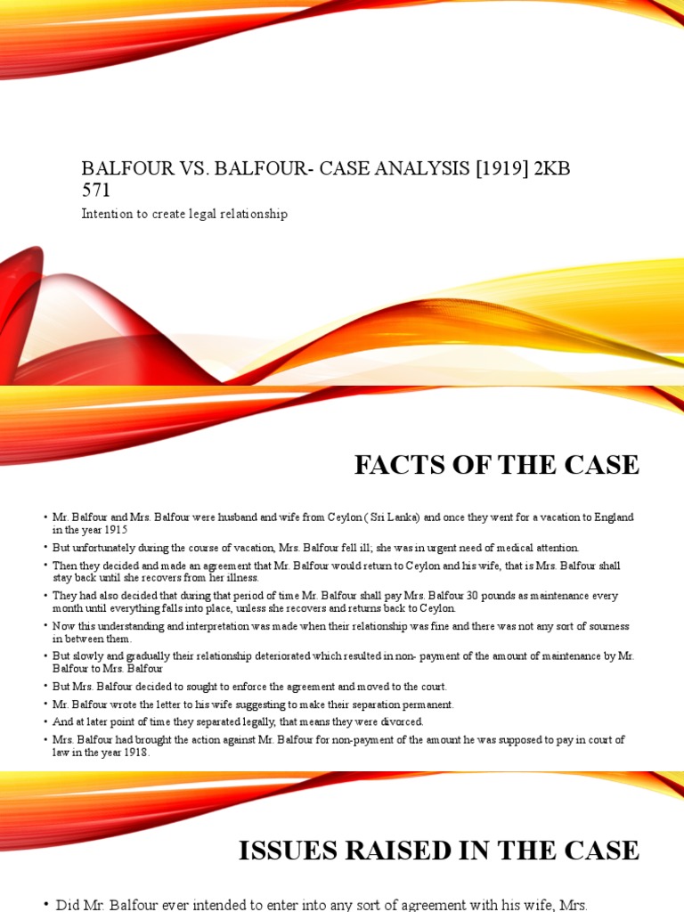 Balfour vs. Balfour Case Law | PDF