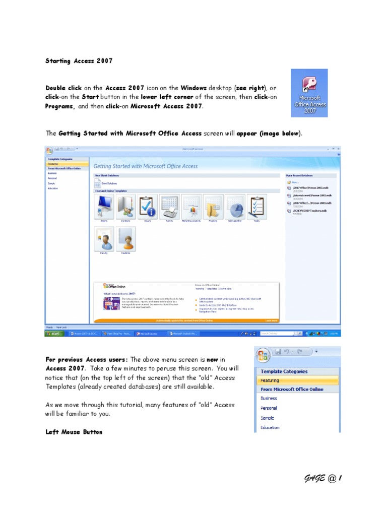 Operate Database Application PDF