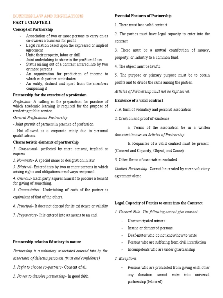 Business Law and Regulations Reviewer | PDF