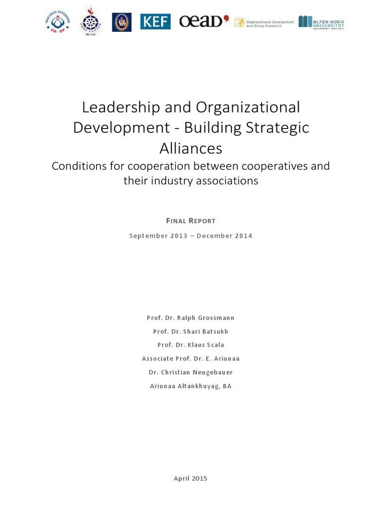Leadership and Organizational Development - Building Strategic ...