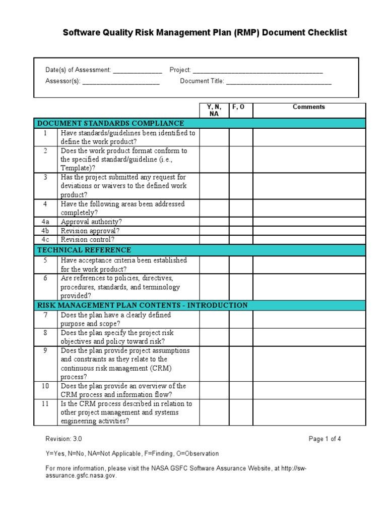 Risk Management Plan | PDF