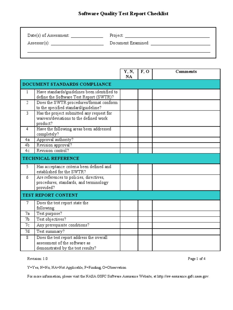 Software Test Report | PDF | Software Testing | Software Quality