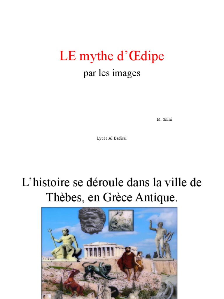 Le Mythe d'Œdipe en Résumé | PDF