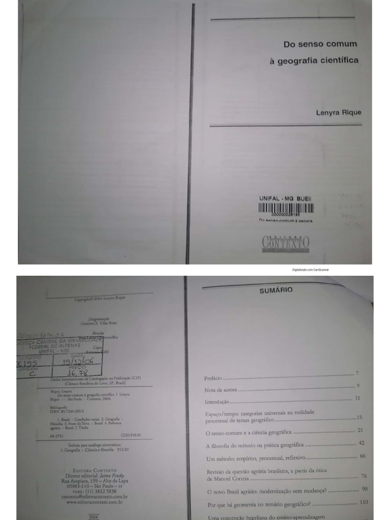 Texto Lenira Do Senso Comum À Geografia Crítica | PDF