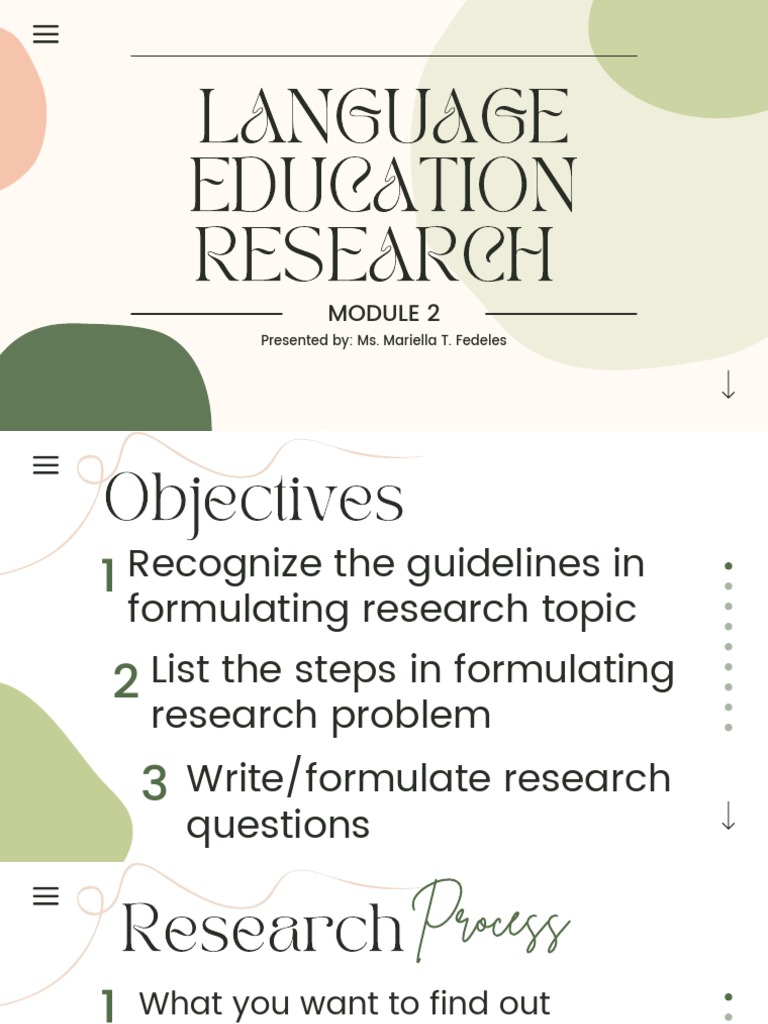 Research Problem Formulation Guide | PDF | Cognition ...