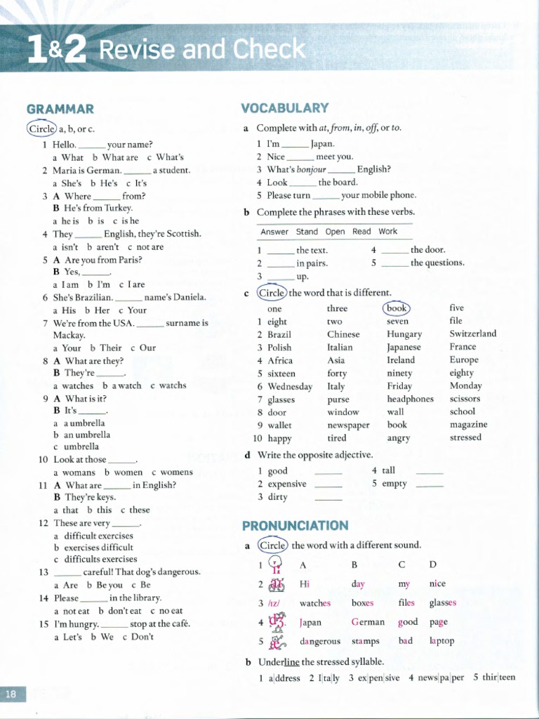 1&2 Revise&check | PDF