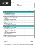 Operational Readiness Review Checklist | Computing | Technology