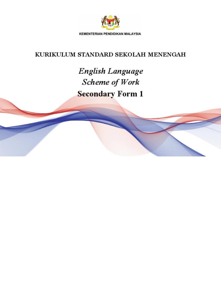 Secondary Scheme of Work Form 1 | PDF | Teachers | Curriculum
